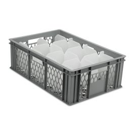 Buy Ventilated Stacking Crate With 8H Compartments Online - Caterbox