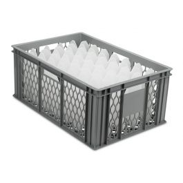 Buy Ventilated Storage Crate For Small Champagne Flutes Online - Caterbox