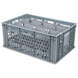 Buy Stacking Ventilated Crate With Removable Dividers - 12 Compartments ...