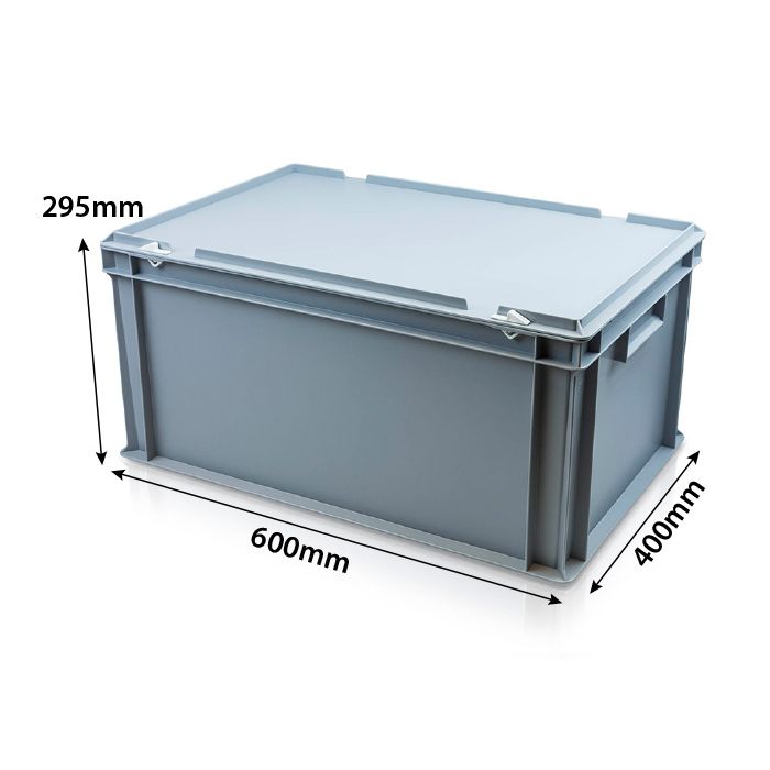 Buy 51 Litre Large Container With Hinged Lid 600x400x295mm Online Caterbox